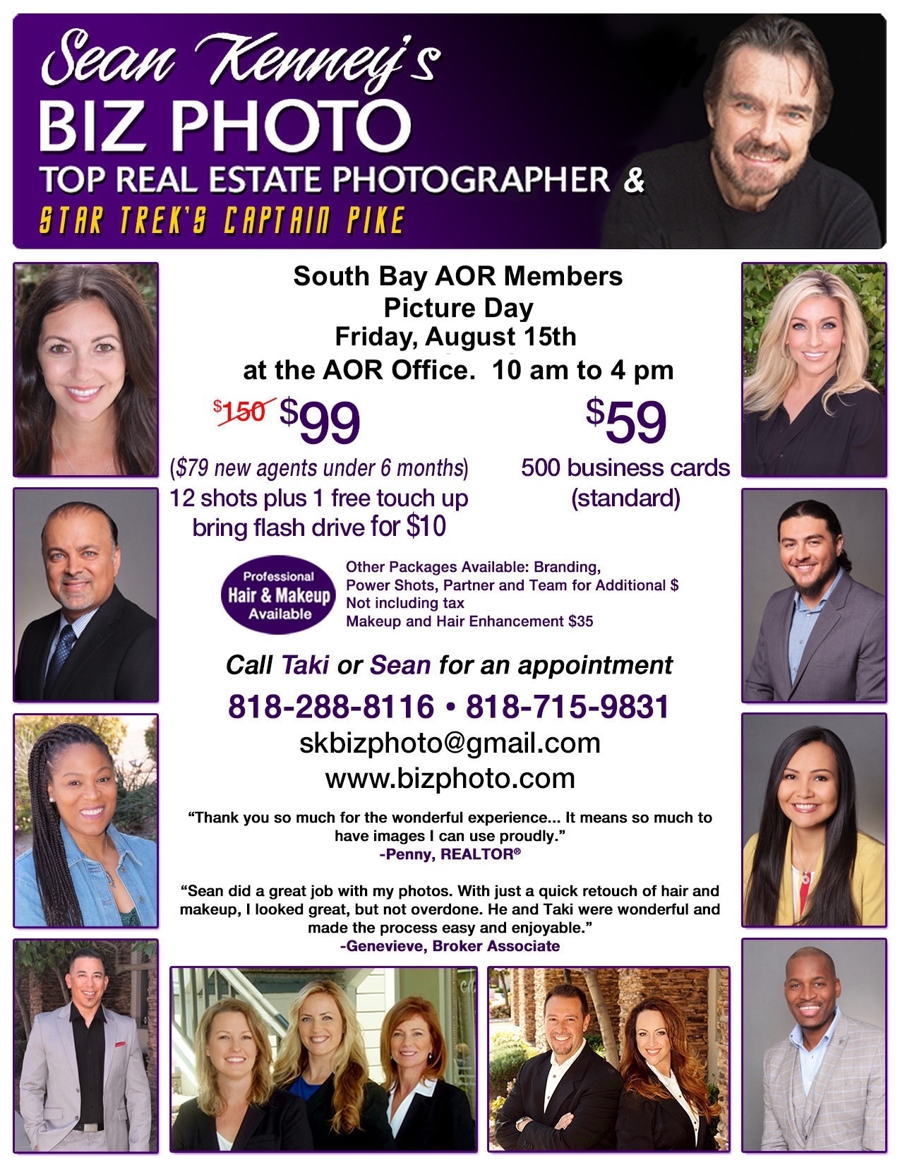 Agent Headshots with Sean Kenney - South Bay Association of Realtors